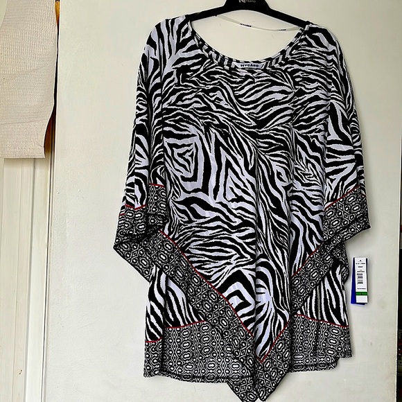 Peter Nygard | Tops | Nygard Sz L Multi Coloured Black White Blouse ...